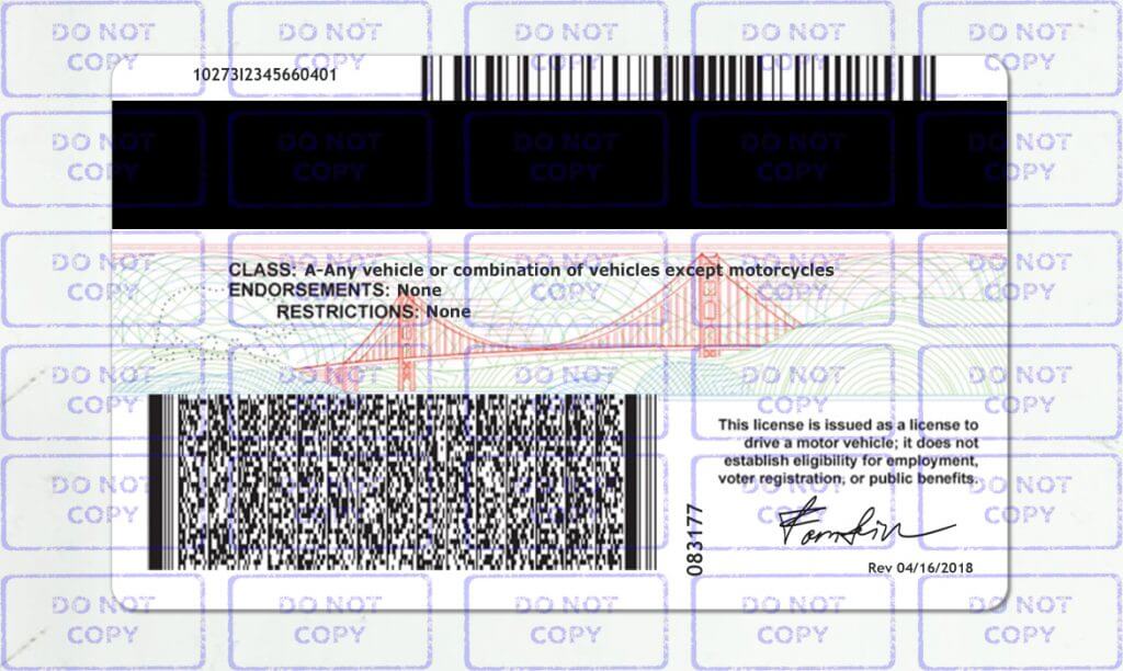 California Driver License Template (V2) – EDIT DL