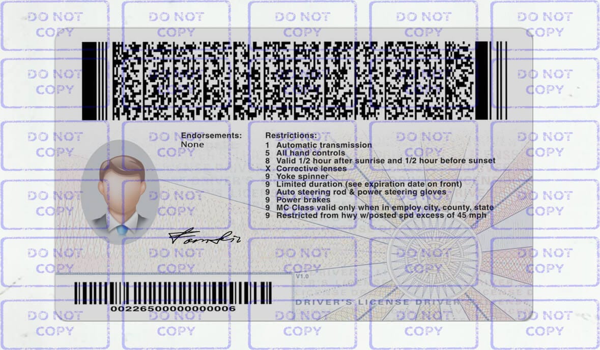 Virginia Driver License Template – EDIT DL